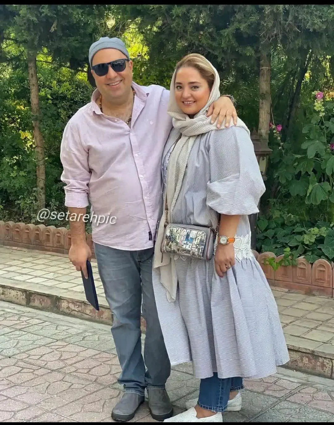 عاشقانه های نرگس محمدی و همسرش دلبری خانم بازیگر از شوهرش همه را مات کرد