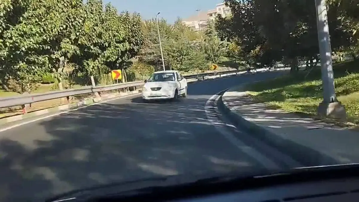 اقدام شوکه کننده راننده تیبا در اتوبان همت فیلم