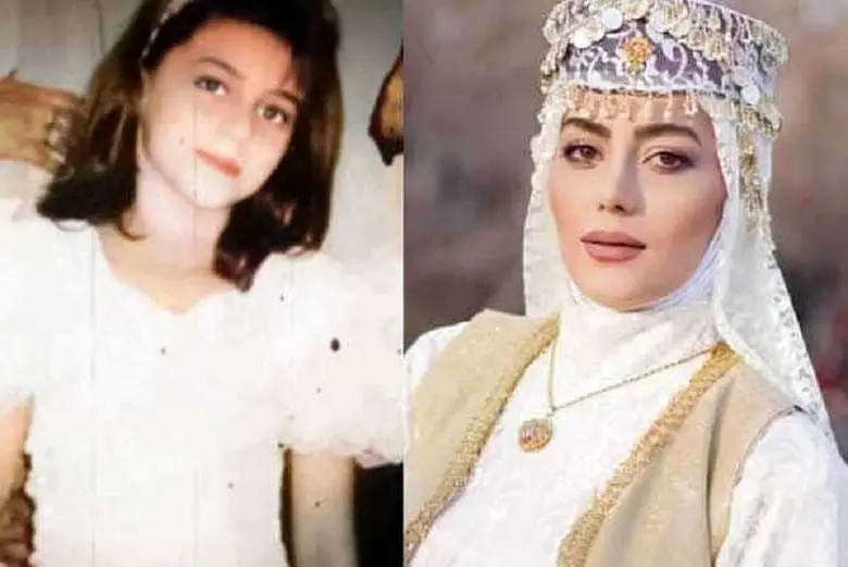 جشن تولد برادر هدیه بازوند بازیگر نقش روژان سریال نون خ دختر و پسر